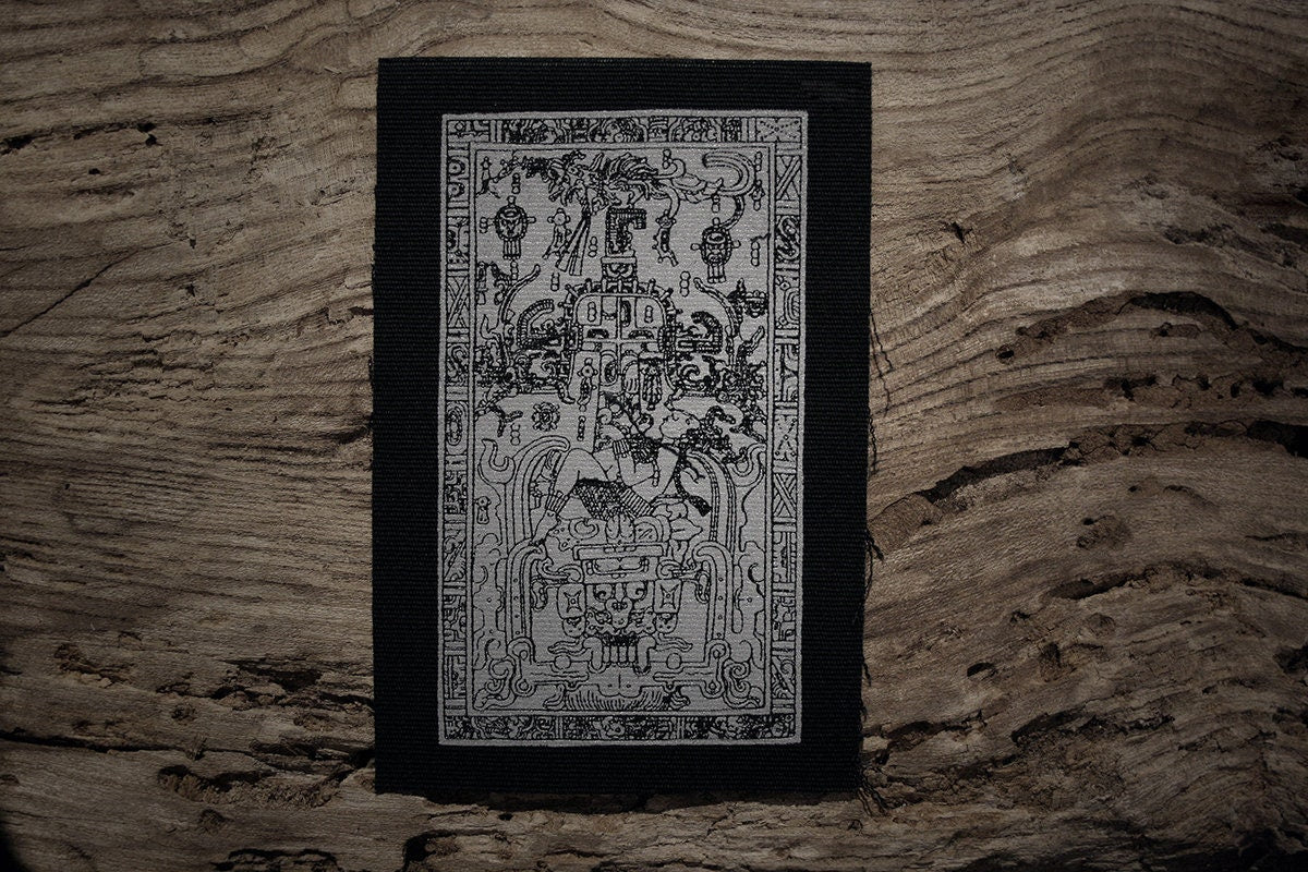 Pacal the Great, sarcophagus, space ship - screen printed PATCH – TORVENIUS