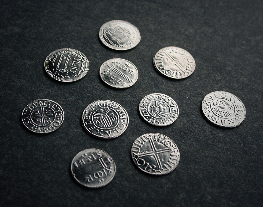 Viking coin replica from findings in Birka, Sigtuna, Skåne, Hedeby and ...