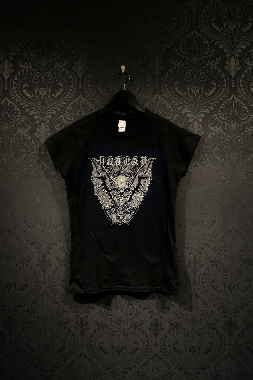 Undead bat head with horror wings - T-shirt female fitted – TORVENIUS
