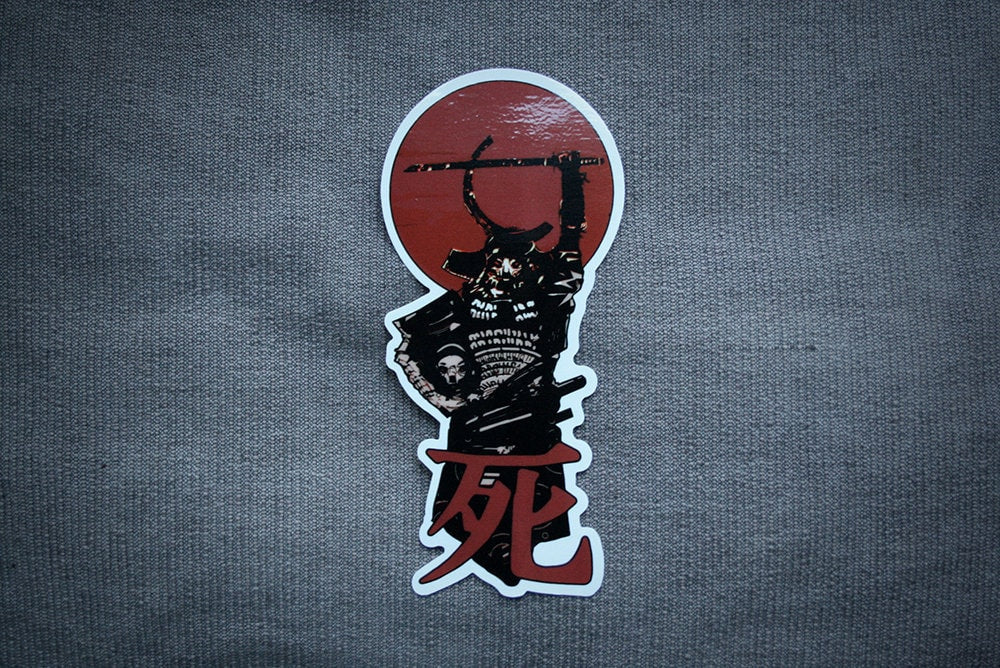 Samurai, DEATH vinyl STICKER – TORVENIUS