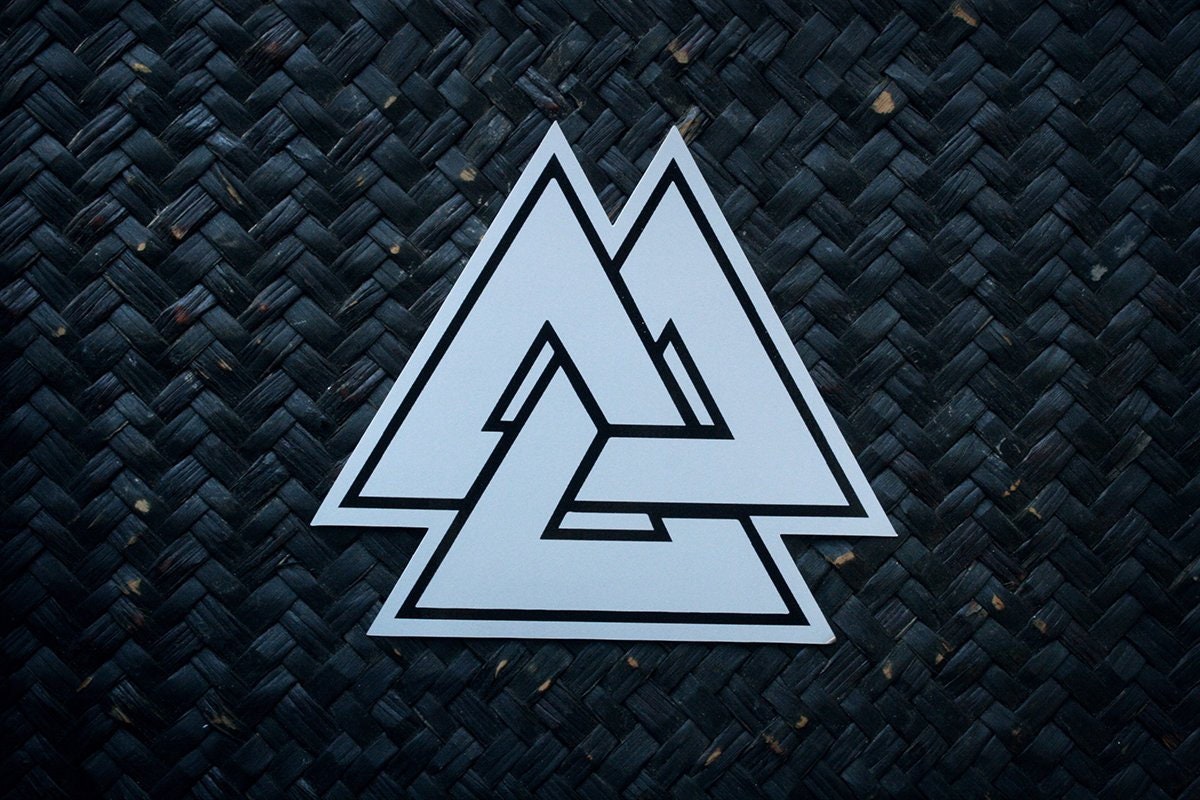 Valknut, double - vinyl STICKER – TORVENIUS