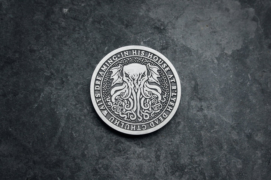 CTHULHU and NECRONOMICON coin - collectible divination flip COIN ...