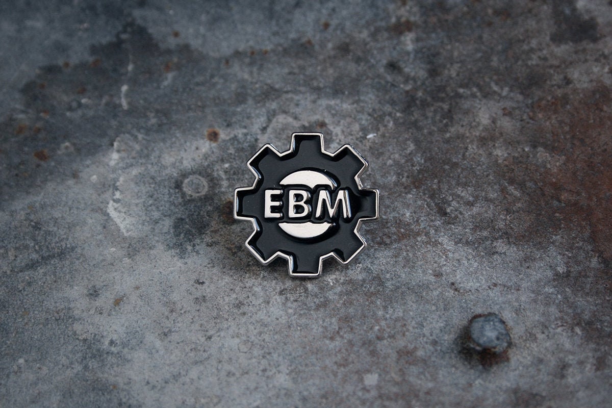 EBM, electronic body music cogwheel - PIN – TORVENIUS