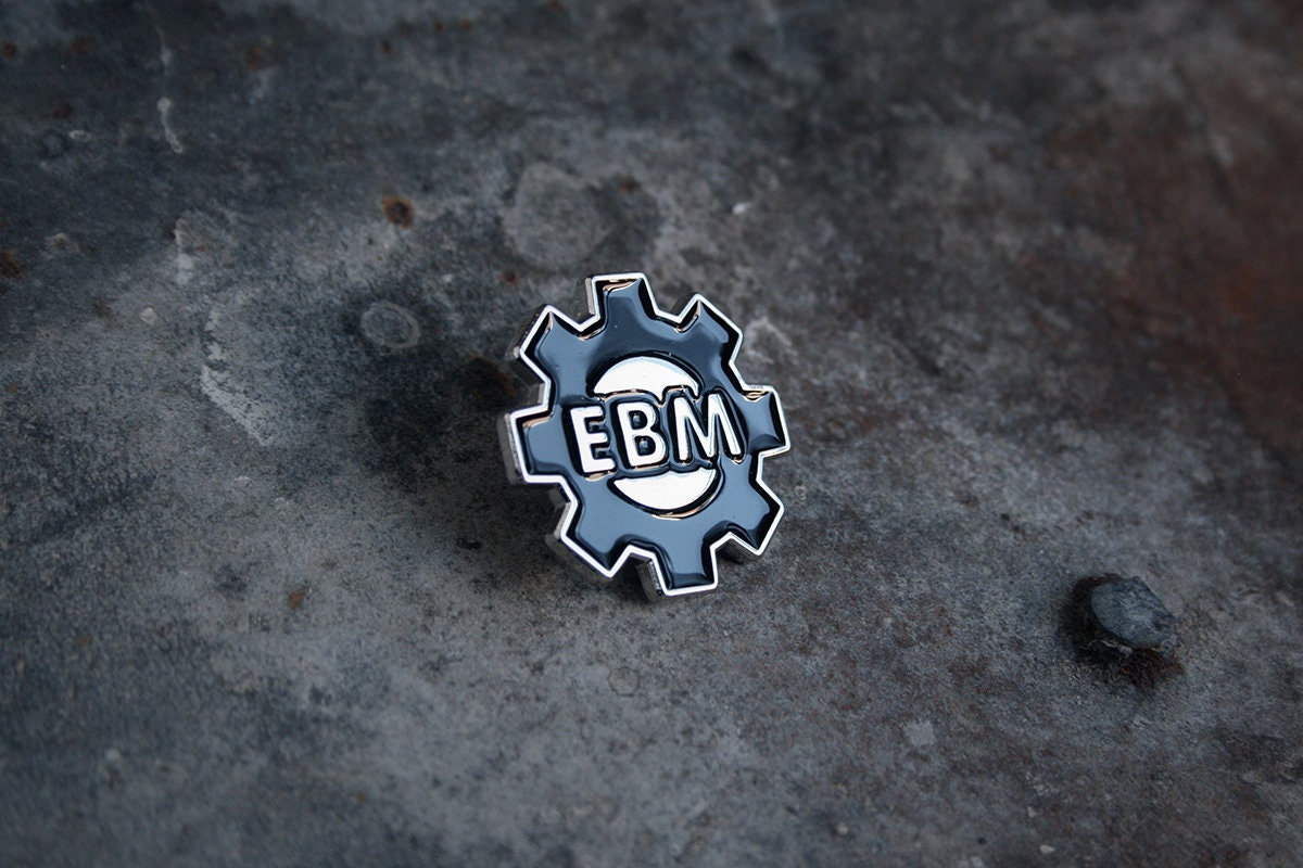 EBM, electronic body music cogwheel - PIN – TORVENIUS