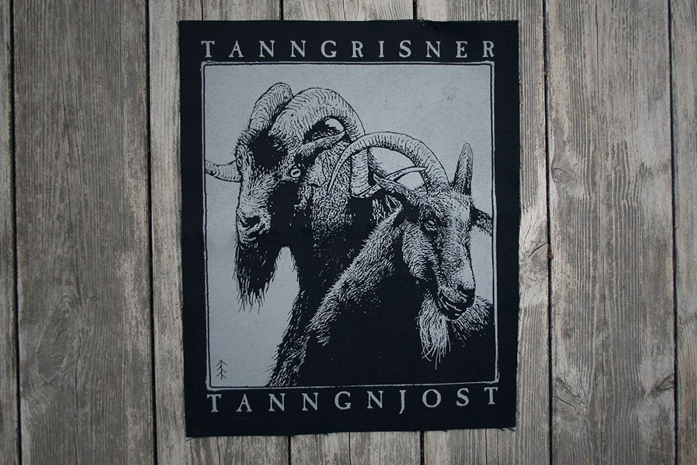 Tanngrisner and Tanngnjost, the goats of Thor - BACK PATCH – TORVENIUS