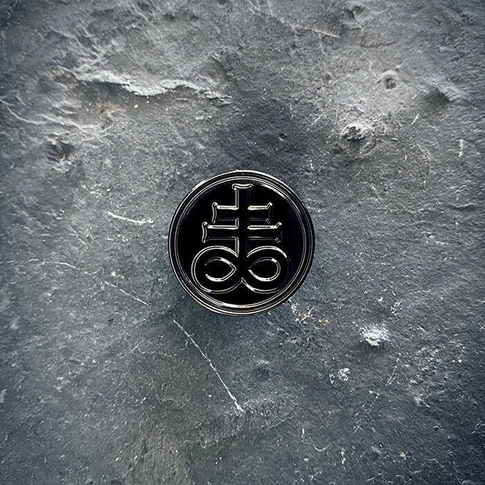 Leviathan cross, shiny round black version - PIN – TORVENIUS